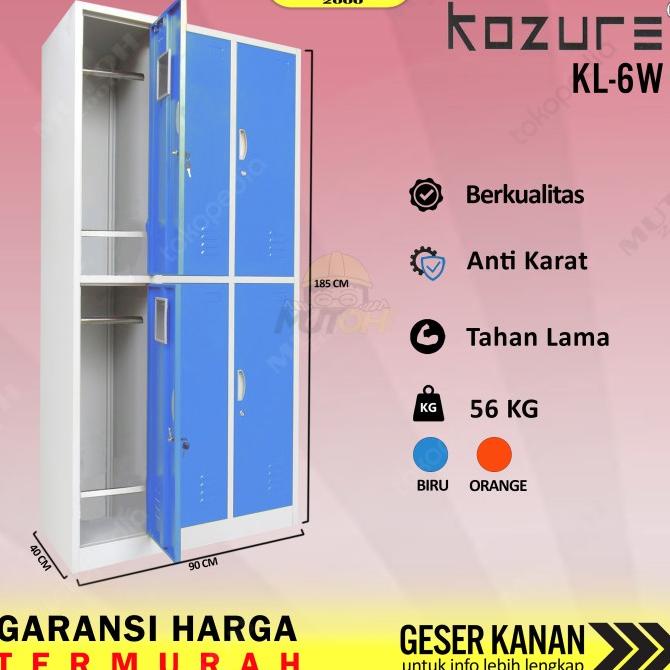 Jual Big Sale Loker Locker Lemari Kabinet Besi 6 Pintu Kozure Kl-6W ...