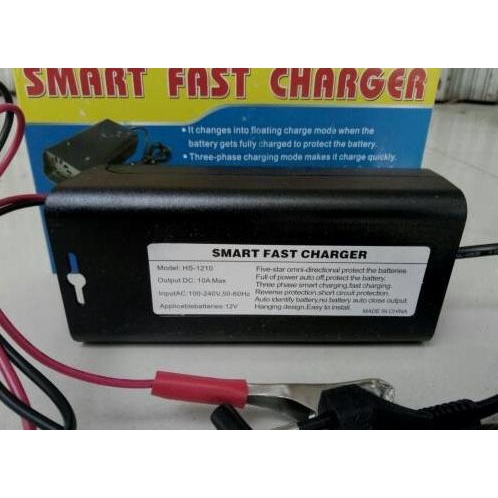 Jual Smart Fast Charger Aki 12V-10A Automatic | Shopee Indonesia