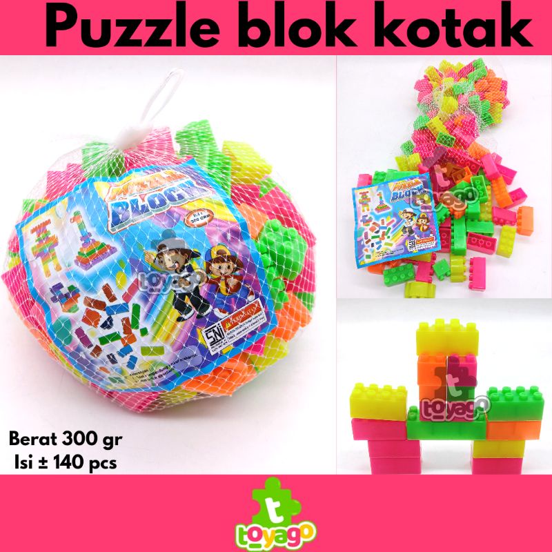 Jual Mainan Lego Blok Kotak Kecil 300 gr Grosir Murah (puzzle blok ...