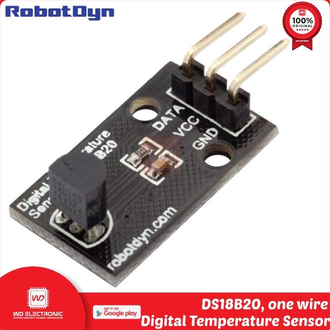 Jual ROBOTDYN DS18B20 DIGITAL TEMPERATURE SENSOR DS18B20 MODULE ...