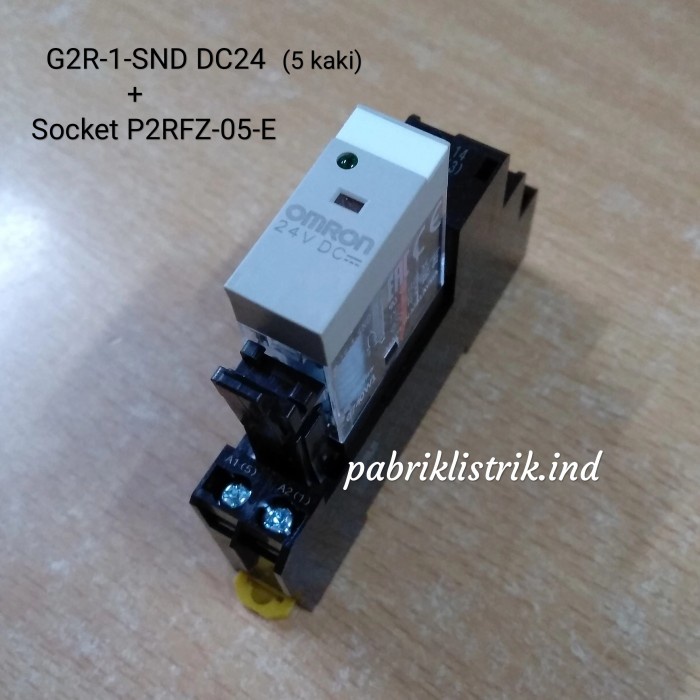 Jual Relay G2R 1 SND 1SND DC 24v 24VDC + Socket P2RFZ 05 E Omron original | Shopee Indonesia
