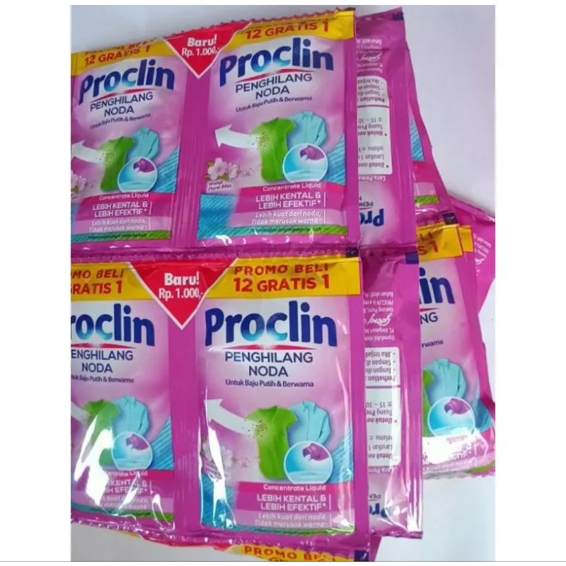 Jual Proclin Pink Penghilang Noda Plus 1 Lembar isi 24 Sachet | Shopee ...