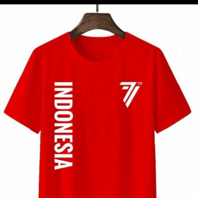 Jual Kaos Baju Indonesia Merdeka 77 Tahun / Hut Kemerdekaan Ri | Shopee ...