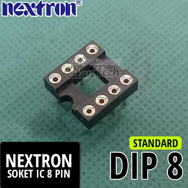 Jual Soket IC Nextron 8 Pin Socket Kaki Bulat 2x4 8P DIP8 DIP-8 Elan73c ...