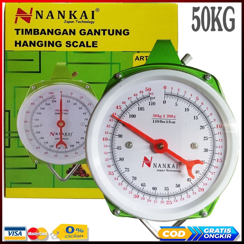 Jual NANKAI Timbangan Gantung 50KG Timbangan Per Gantung Timbangan ...