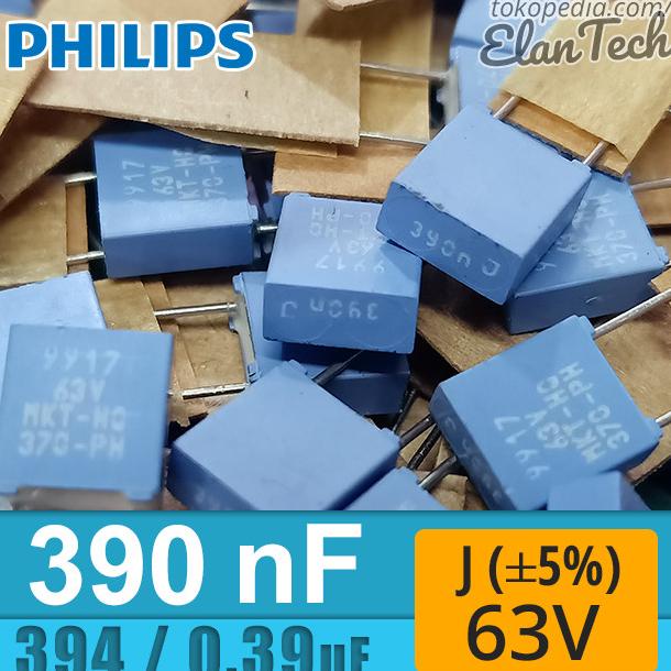 Jual Philips 390nF / 393 / 0.039uF J 63V 390n Capacitor Kapasitor Elan73c Diminati Banget ...