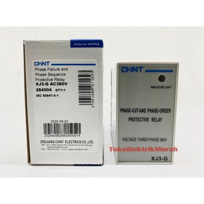 Jual XJ3-G PHASE FAILURE RELAY & PHASE SEQUENCE PROTECTIVE RELAY CHINT ...