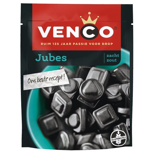 Jual Permen Venco Jubes Zacht Zout Drop Licorice 225 Gram | Shopee ...