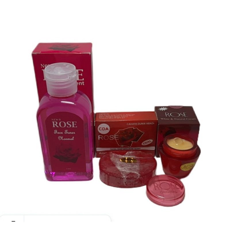 Jual PAKET CREAM ROSE 3in1 (cream,toner,sabun oval ) | Shopee Indonesia