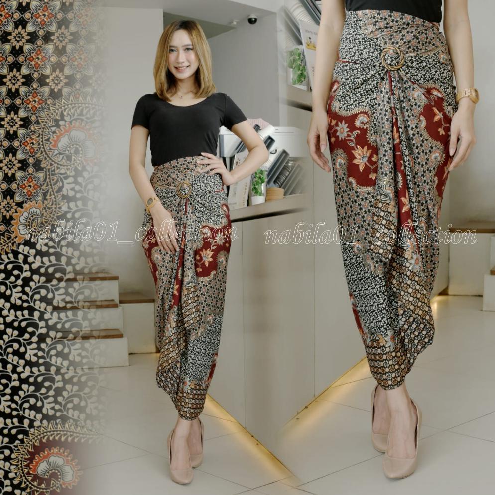 Jual Rok Lilit Batik Rok Serut Modern Bawahan Kebaya Premium Bahan Foil ...
