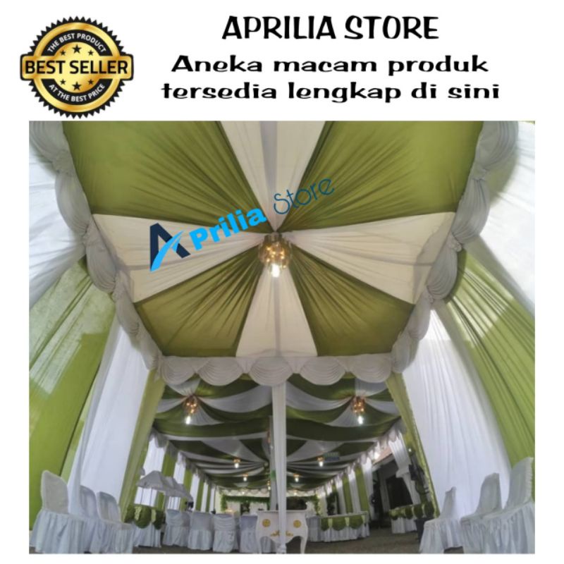Jual Plafon dekorasi tenda pesta/terop 6x6 | Shopee Indonesia