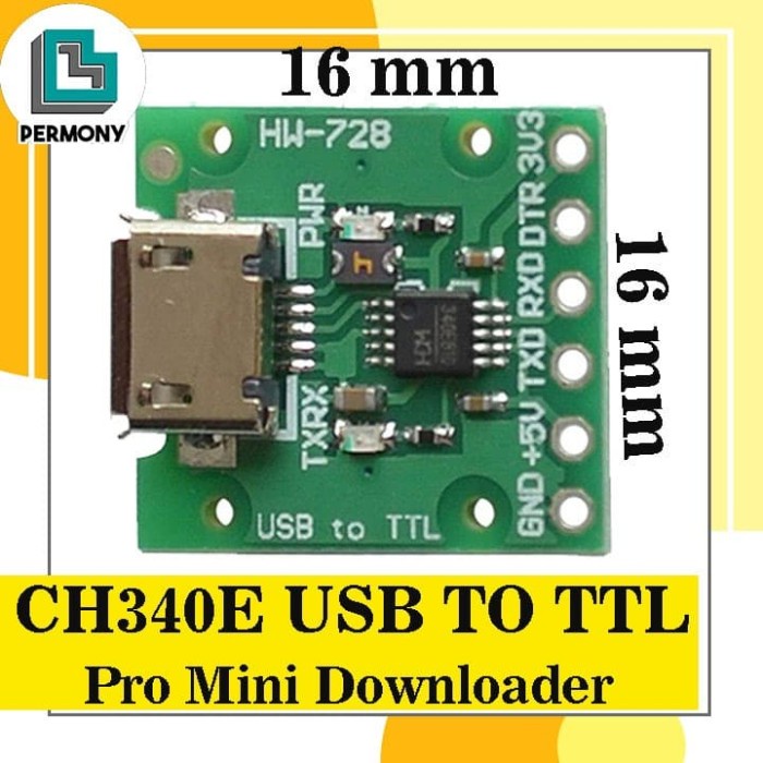 Jual CH340E USB to TTL Modul CH340 CH 340 Converter Module | Shopee Indonesia