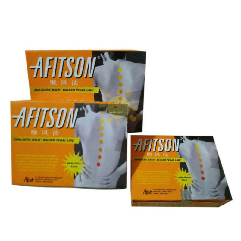 Jual Balsem Afitson / Balsem Pegal Linu 13g & 18g ( ISI 12PCS) | Shopee ...