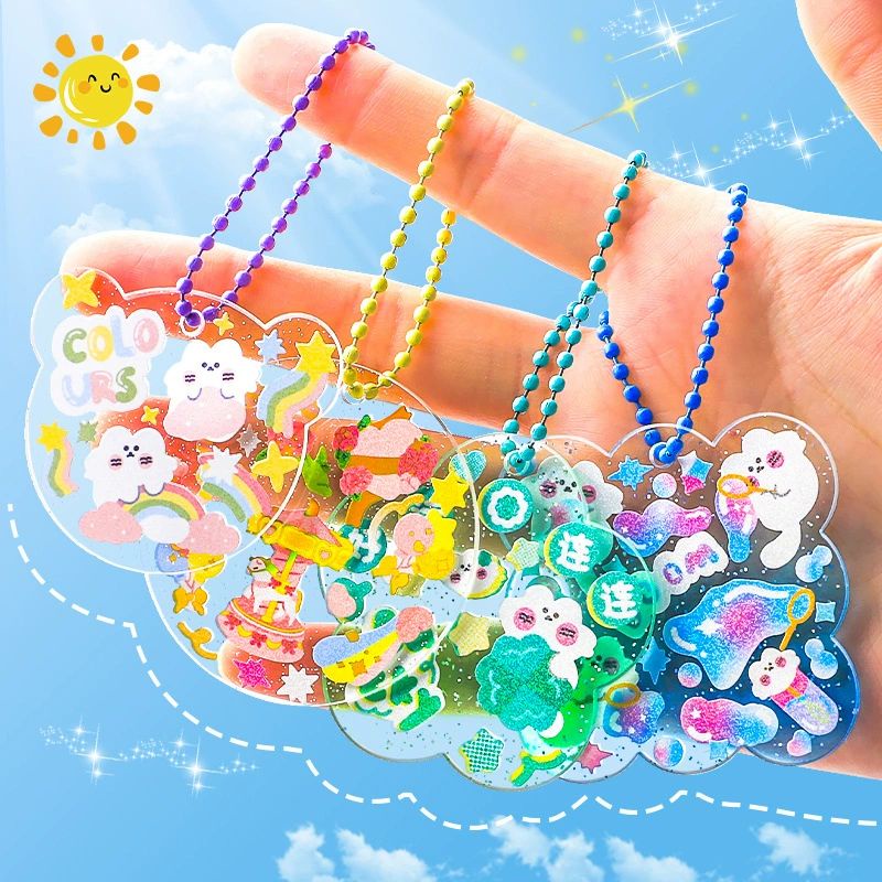 Jual [ORGM] Gantungan Kunci Gantungan Akrilik Papan Kreasi Sticker ...