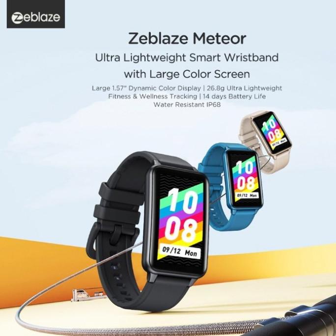 Jual SmartBand ZEBLAZE METEOR Smartwatch SpO2 Blood Pressure Sensor ORI ...