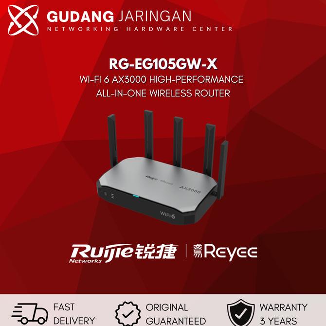 Jual Ruijie Rg-Eg105Gw-X Ax3000 Dual Band Enterprise-Grade Wi-Fi 6 Router Restyo_Store | Shopee ...