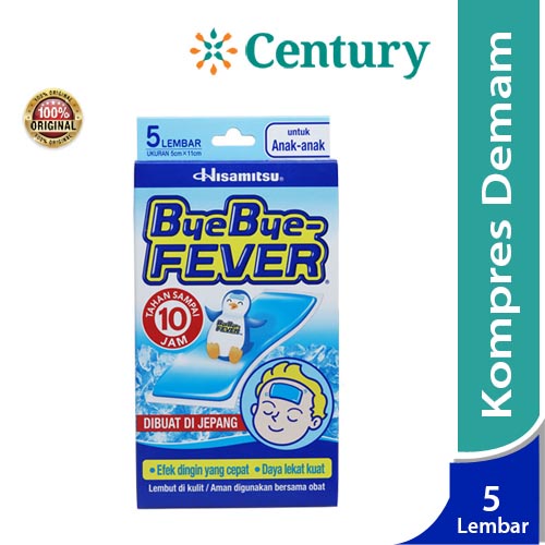 Jual ByeBye-FEVER Anak 5 Lembar / Kompres Demam / Anak Panas / Meriang ...
