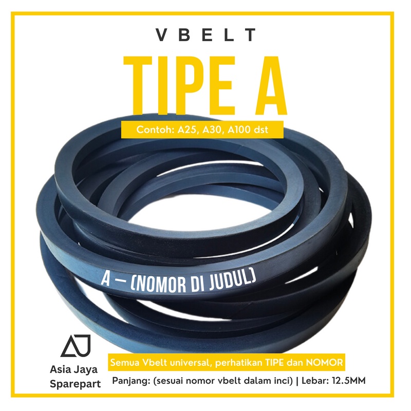Jual A49 3490 VPOWER TIPE A Fan Belt Mesin Cuci Vanbelt Mobil Tali ...