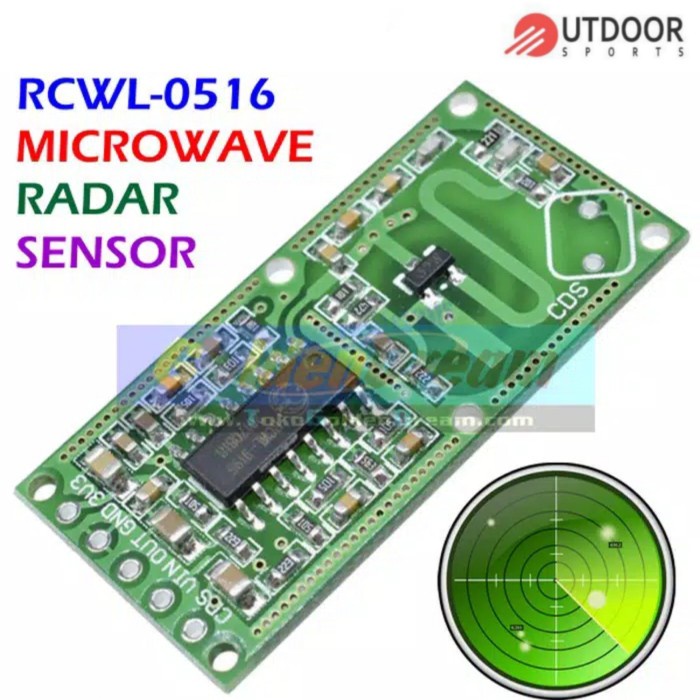 Jual Sensor Gerak Radar Microwave RCWL-0516 Human Body Detection ...