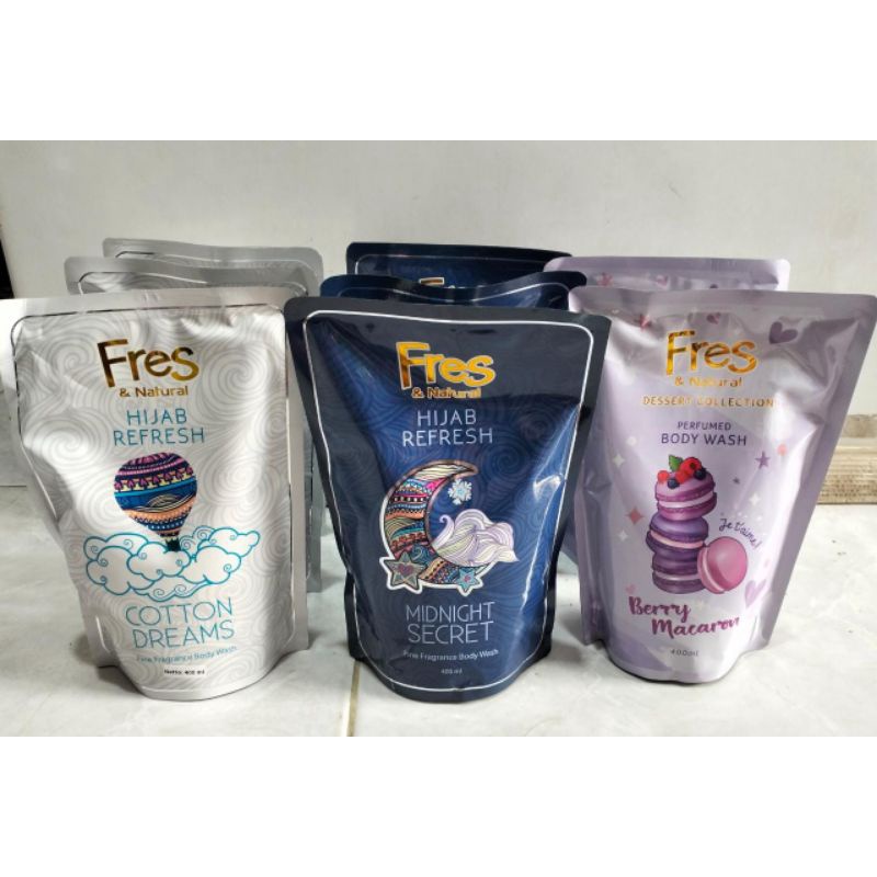 Jual Fres & Natural Hijab Refresh Body Wash Sabun Mandi Refill Pouch ...
