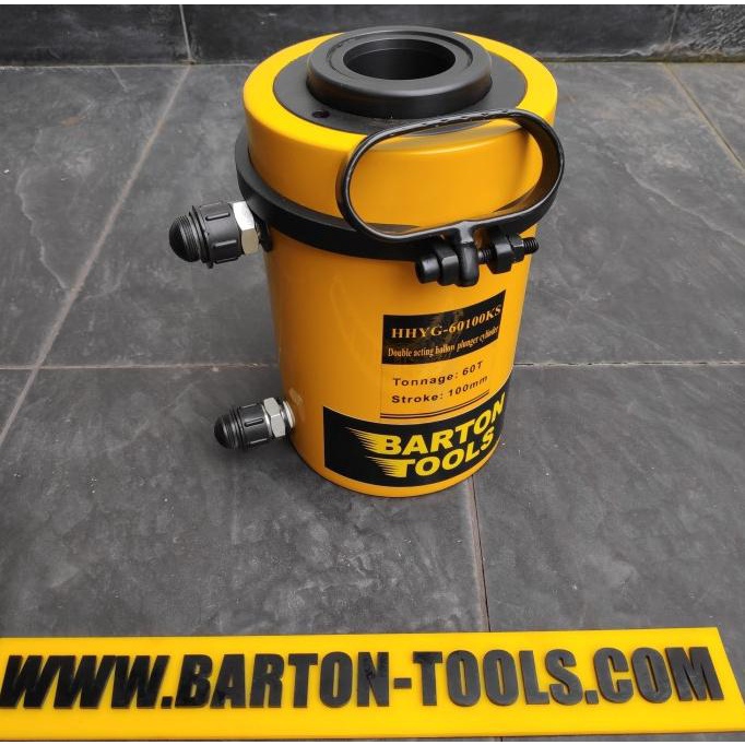 Jual Double 60T 100Mm Hollow Plunger Stroke Hydraulic Cylinder Barton | Shopee Indonesia