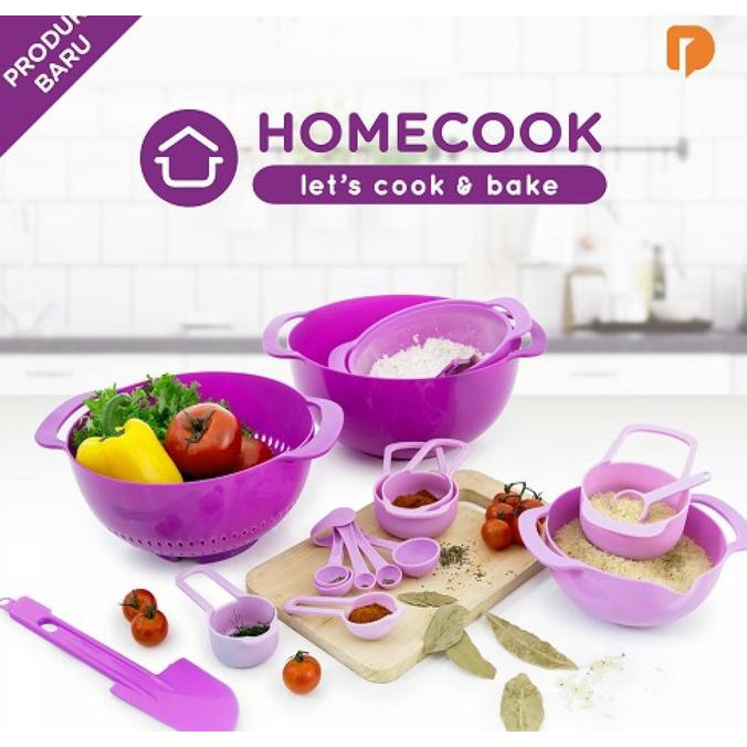 Jual Homecook Let's Cook & Bake Set Alat Dapur (1 Set 12pcs) | Shopee ...