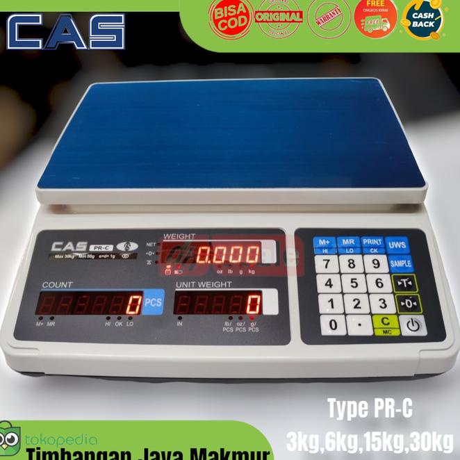 Jual Timbangan Counting, Industri, Cas Pr-C, Made In Korea Cap 3Kg-30Kg | Shopee Indonesia