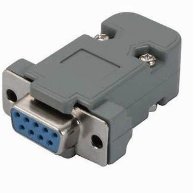 Jual DB9 Female + Cover Connectors 9 Pin Female RS232 Socket RS232 ...