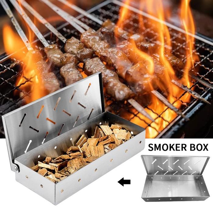 Jual ALAT PANGGANG BBQ GRILL STAINLESS STEEL BARBEKYU SMOKER KOTAK ...