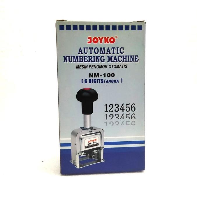 Jual Stempel Nomor Otomatis / Automatic Numbering Joyko NM-100 6 Digit ...