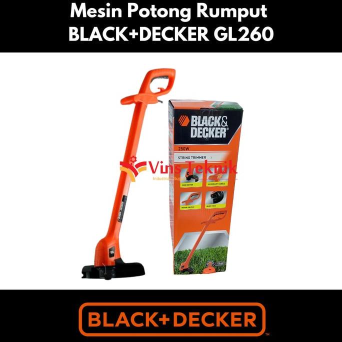 Jual GL 260 Black Decker 250W String Trimmer Pemotong Rumput Senar ...