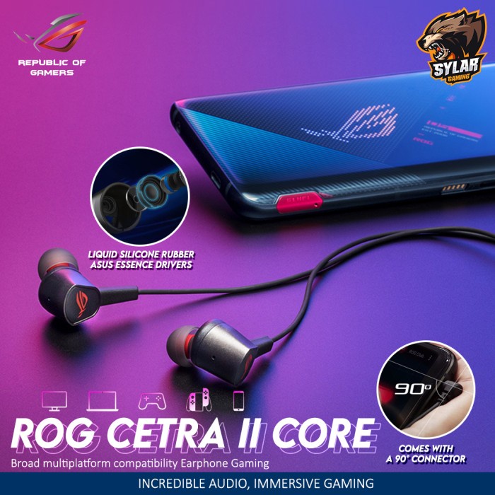 Jual Asus ROG Cetra II Core / Cetra 2 Core In-ear Gaming Earphone ...