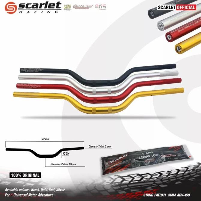 Jual STANG FATBAR SCARLET UNTUK MOTOR MATIC ADV BEAT VARIO MIO NMAX ...