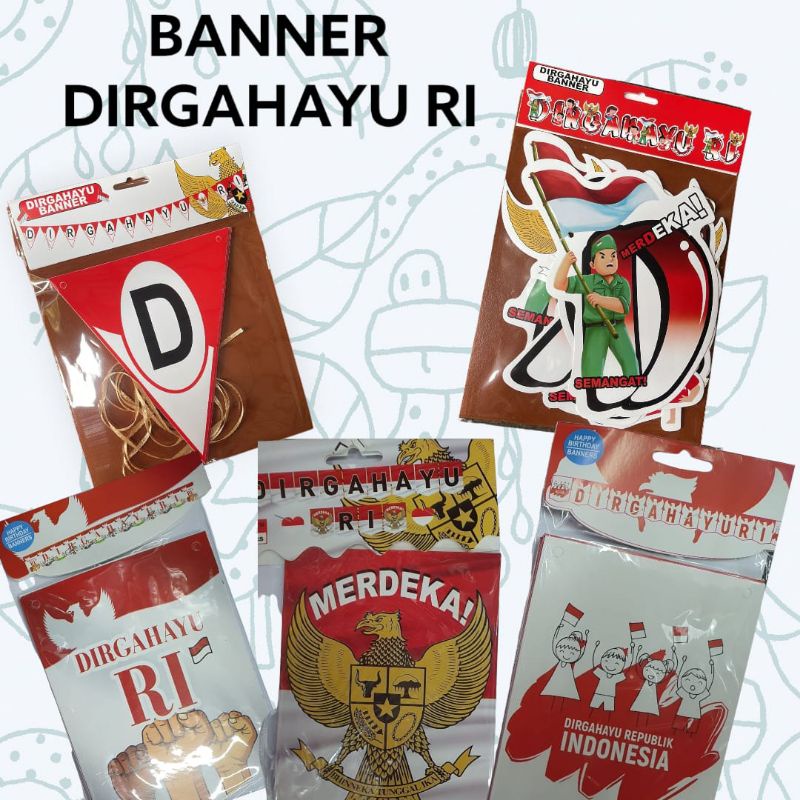Jual BANNER DIRGAHAYU RI/FLAG HUT RI | Shopee Indonesia
