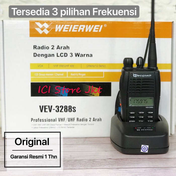 Jual Radio Ht Weierwei Vev 3288S Vhf Garansi Resmi | Shopee Indonesia