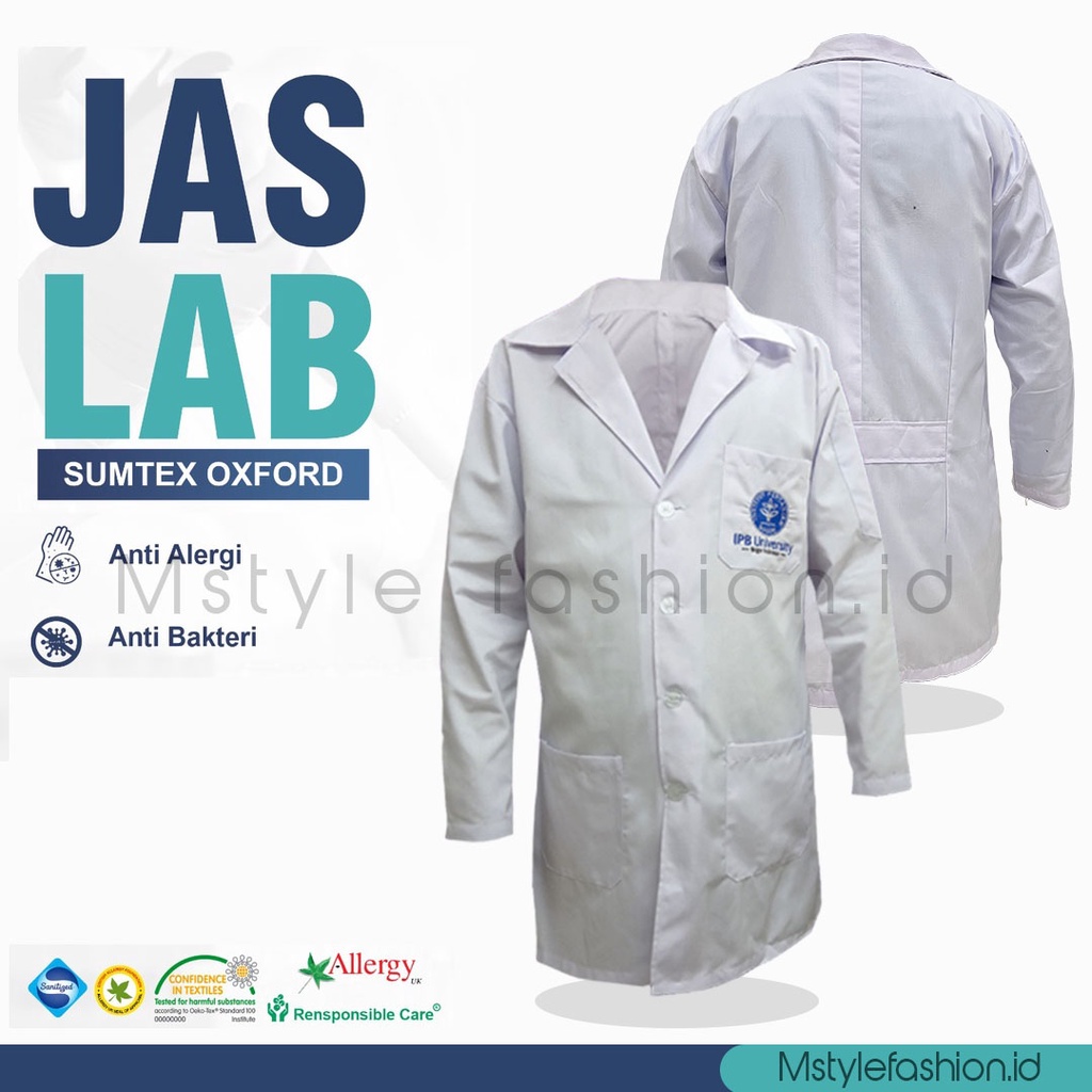 Jual Jas Lab Praktek Baju Laboratorium Pakaian Dokter Lengan Panjang ...