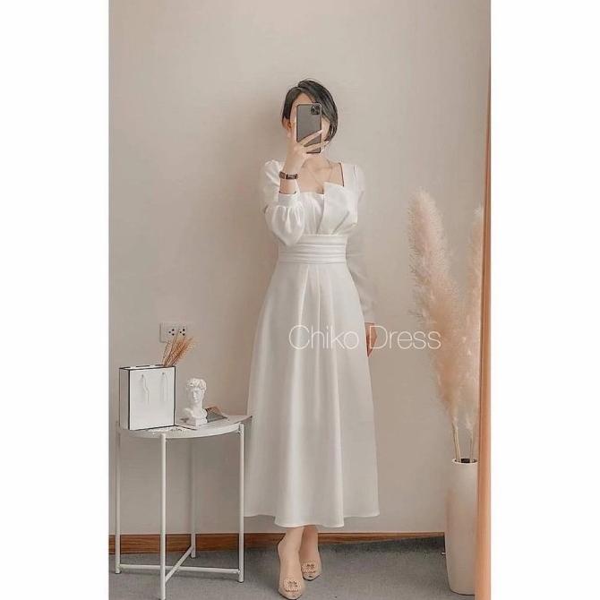 Jual Chiko Dress Premium Korean Style Lengan Panjang ( Real Pic ...