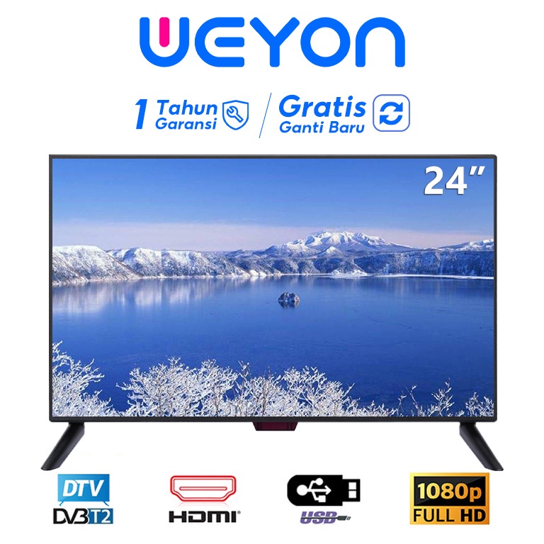Jual RECOMENDED Weyon LED TV 24 inch Digital TV DVB-T2 Monitor PC ...