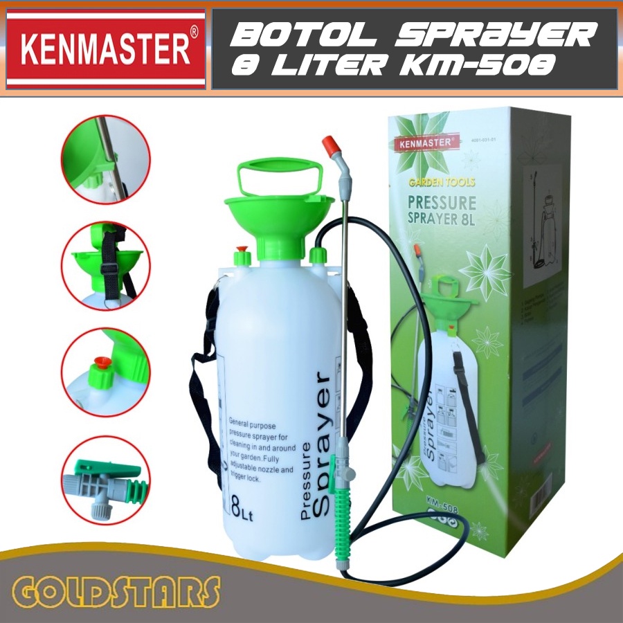 Jual Botol Spray Pompa - Kenmaster Botol Pressure Sprayer 8 Liter Botol ...