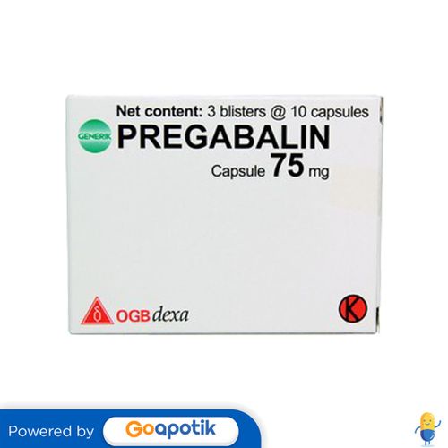 Jual PREGABALIN OGB DEXA MEDICA 75 MG BOX 30 KAPSUL | Shopee Indonesia