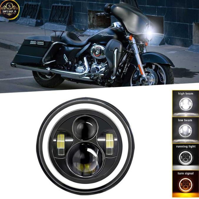 Jual Original Lampu Daymaker 7 Inch LED Headlight Waterproof Motor ...