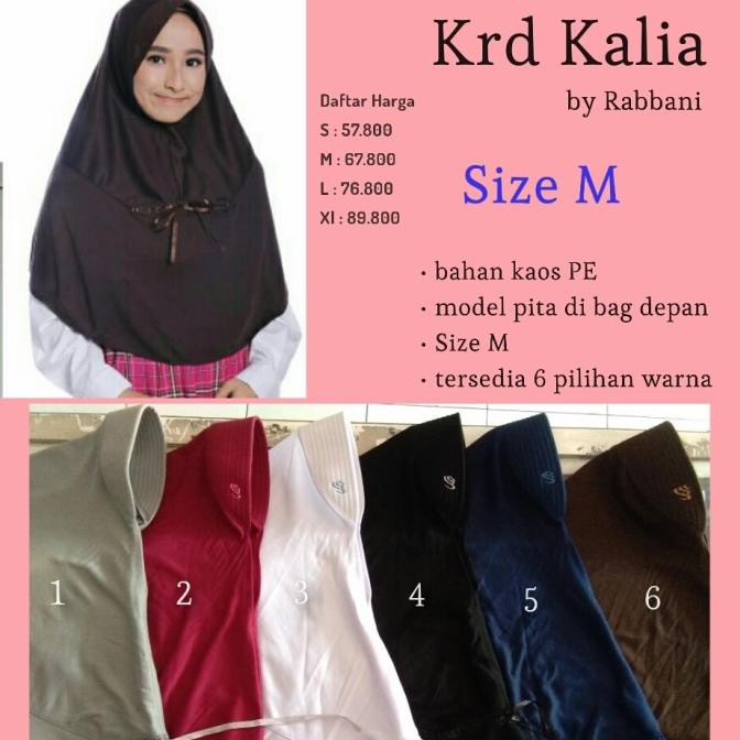 Jual KERUDUNG JILBAB KALIA RABBANI (JILBAB SEKOLAH) | Shopee Indonesia