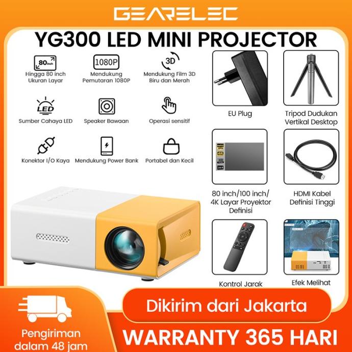 Jual New Yg300 Led Mini Portable Proyektor Yg-300 Yg 300 Lcd Rumah ...