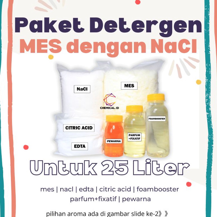 Jual Produk Terkini.. PAKET DETERGEN CAIR (MES) DENGAN NACL PSY ...