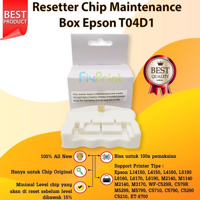 Jual T04D1 maintenance tank chip resetter For EPSON L6168 L6178 L6170 ...