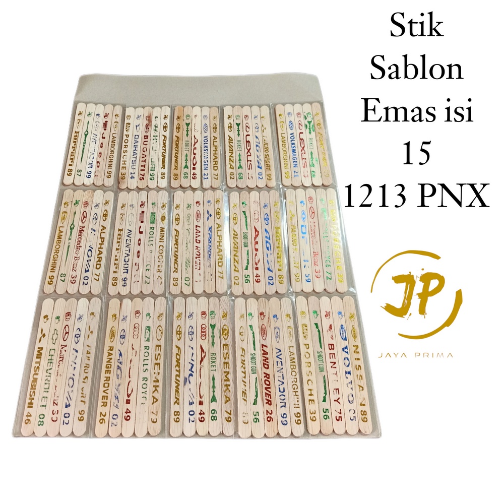 Jual MAINAN ANAK STIK SABLON EMAS (FULL KILAT) 15BKS X 5BTG | Shopee ...