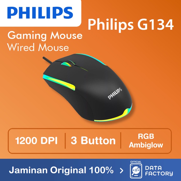 Jual Mouse Gaming Philips G314 / G-314 Wired Mouse USB RGB Ambiglow ...
