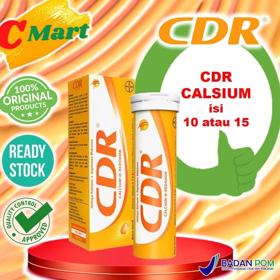 Jual Limited Cdr Suplemen Kalsium Rasa Jeruk Isi 10S & 15S / Cdr 10S ...