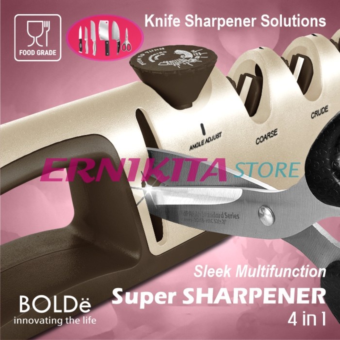 Jual Bolde Super Sharpener 4 In 1- Pengasah Pisau Gunting 4 Fungsi ...