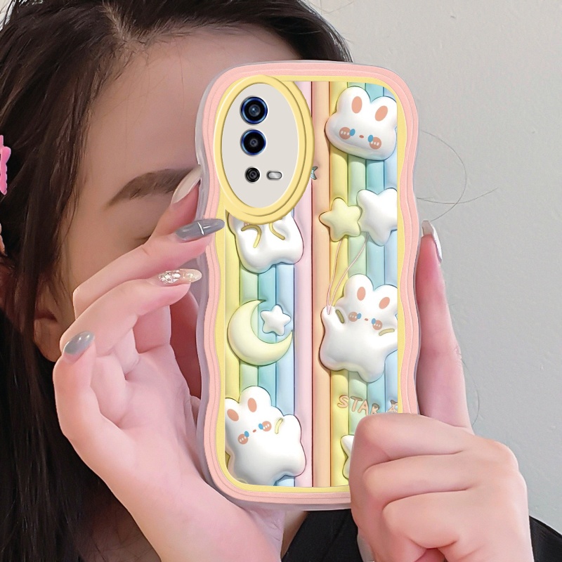 Jual Casing Ponsel untuk OPPO A55 4G A54 2021 4G Case lucu kartun 3D ...